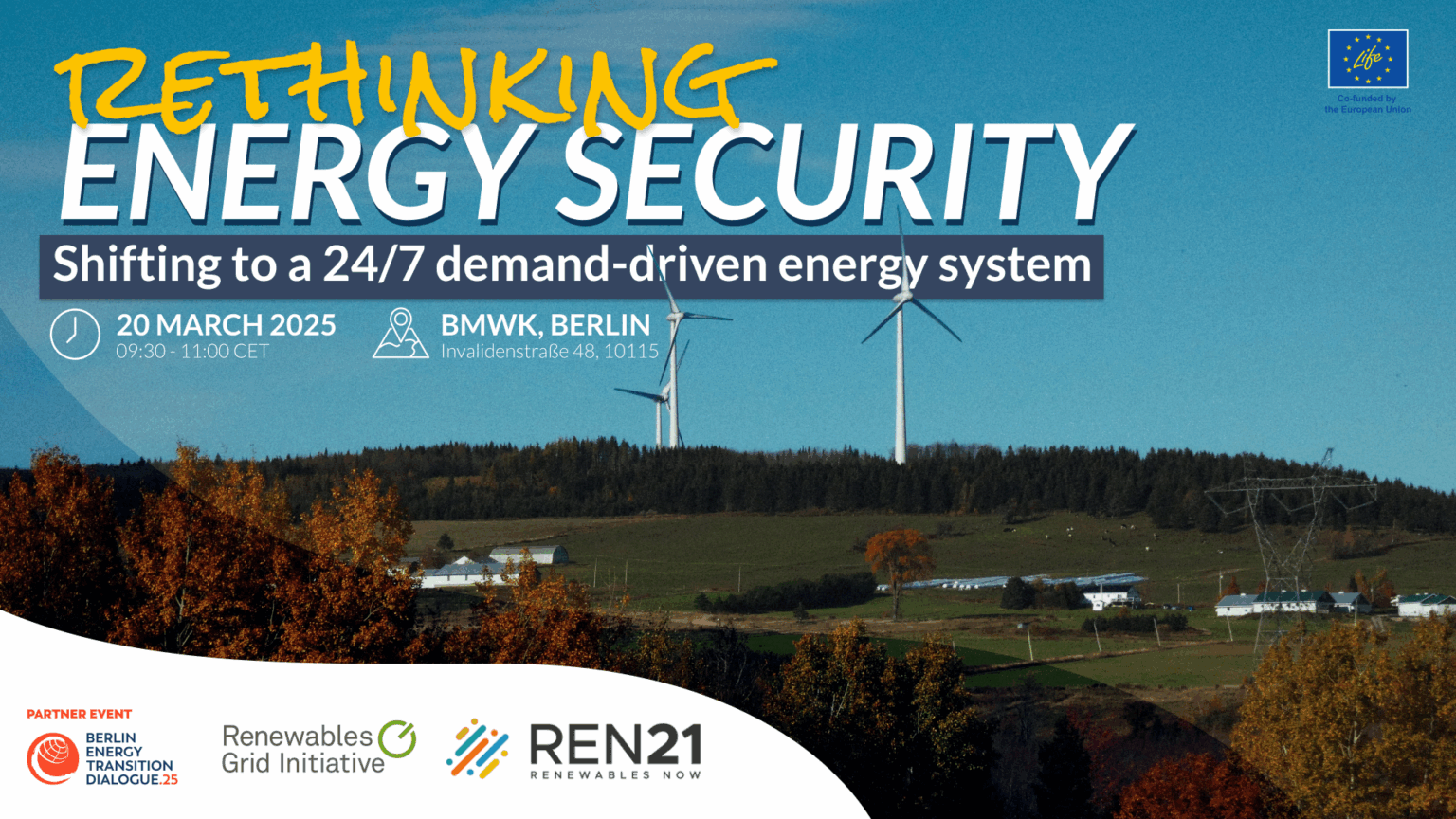 BETD25 Side Event | Rethinking energy security - Renewables Grid Initiative