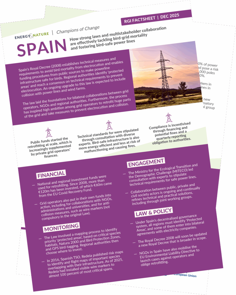 Factsheets on onshore energy & nature best practices: Case Study Spain ...